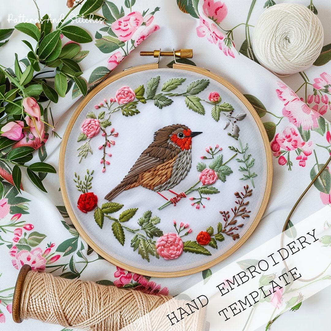 Little Bird Embroidery Pattern, PDF Pattern, Embroidery Design ...