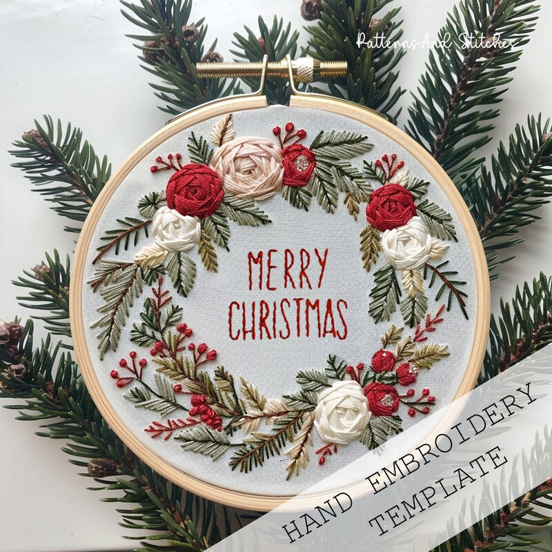 Christmas Embroidery - Etsy