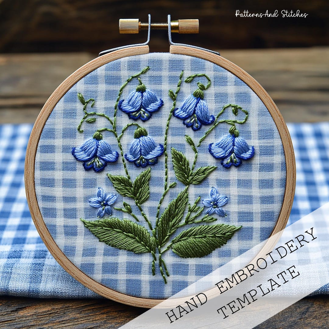 Flower Hand Embroidery Pattern, Floral Embroidery Design, Nature ...