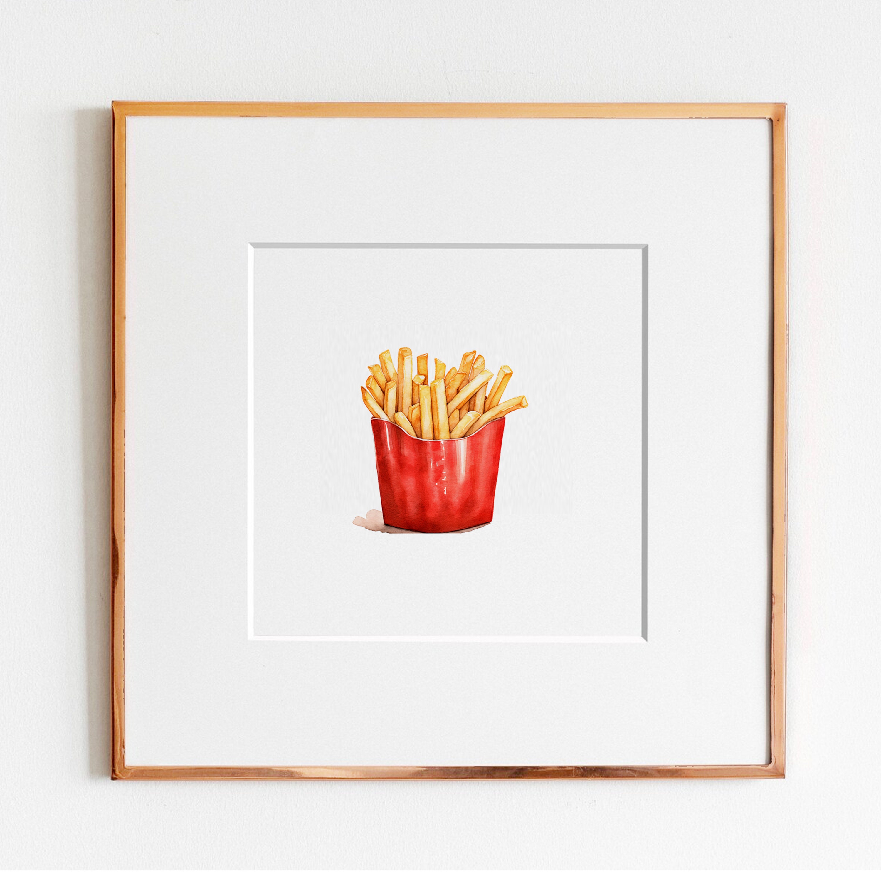 Watercolor Potato Chips Printable Poster, Digital Art, Instant Download ...