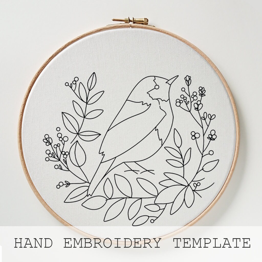 Spring Embroidery Pattern, Beginner Embroidery, PDF Embroidery Pattern ...