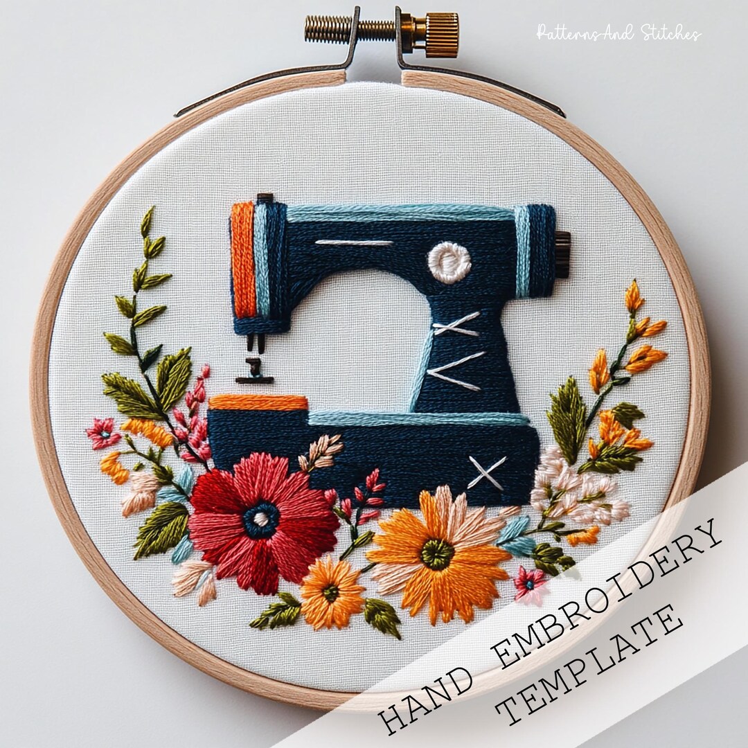 Sewing Machine Embroidery, PDF Pattern, Sewing Embroidery Design ...