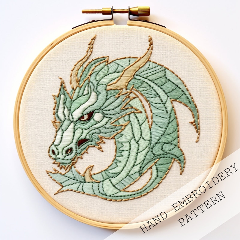 Dragon Embroidery - Etsy
