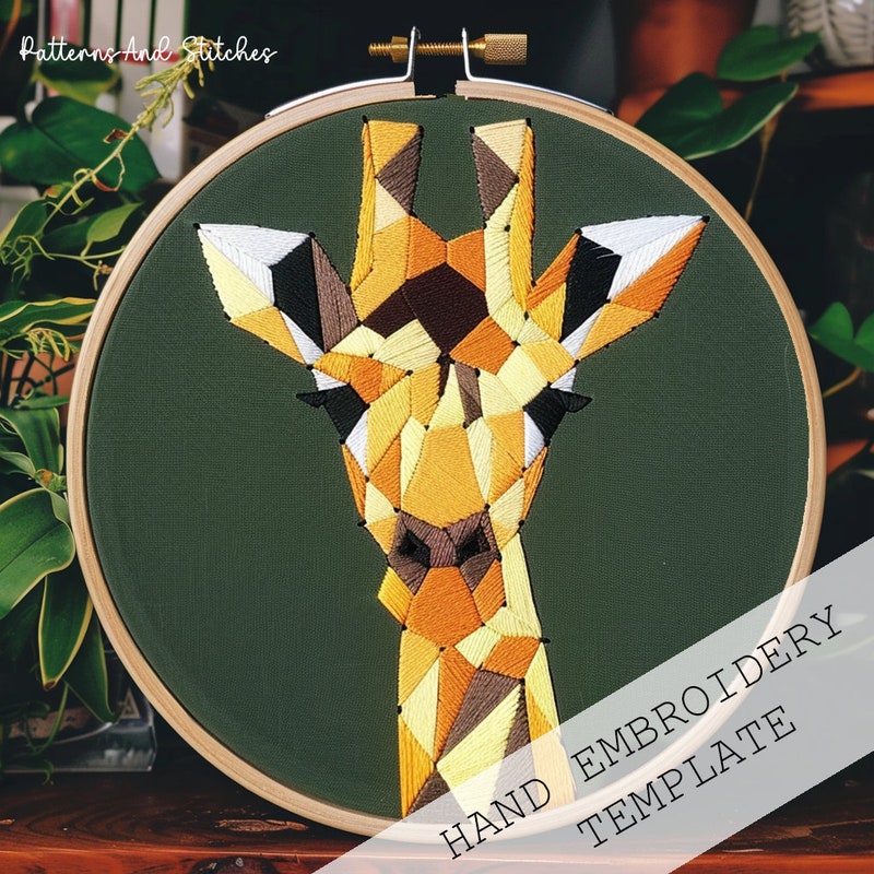 Geometric Giraffe - Etsy