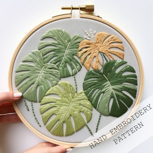 Plant Embroidery, Leafy Stitches, Embroidery Foliage, Plant Lover ...