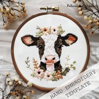 Cow Embroidery - Etsy
