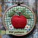 Apples Hand Embroidery Pattern, Autumn DIY Wall Art,botanical ...
