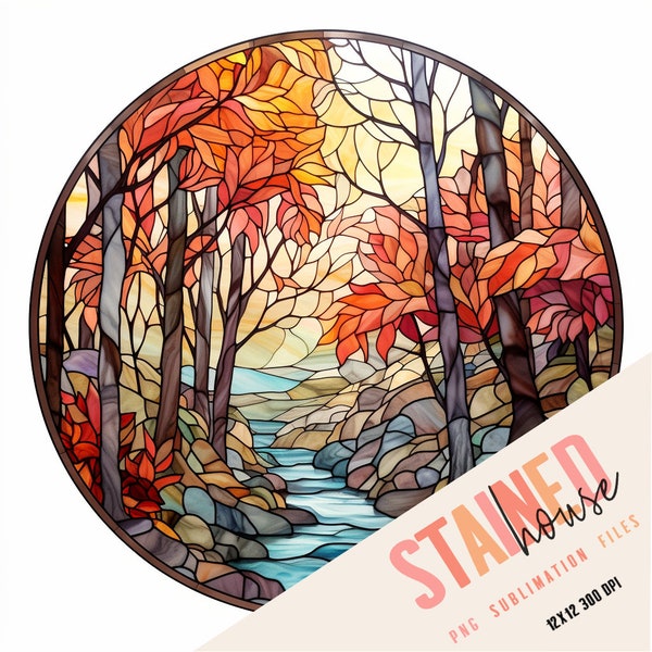 Stained Glass Fall Png - Etsy