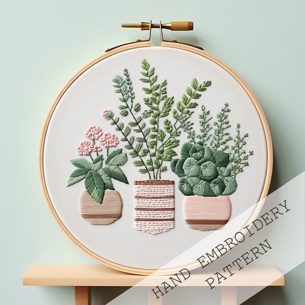 Embroidery Plant - Etsy UK