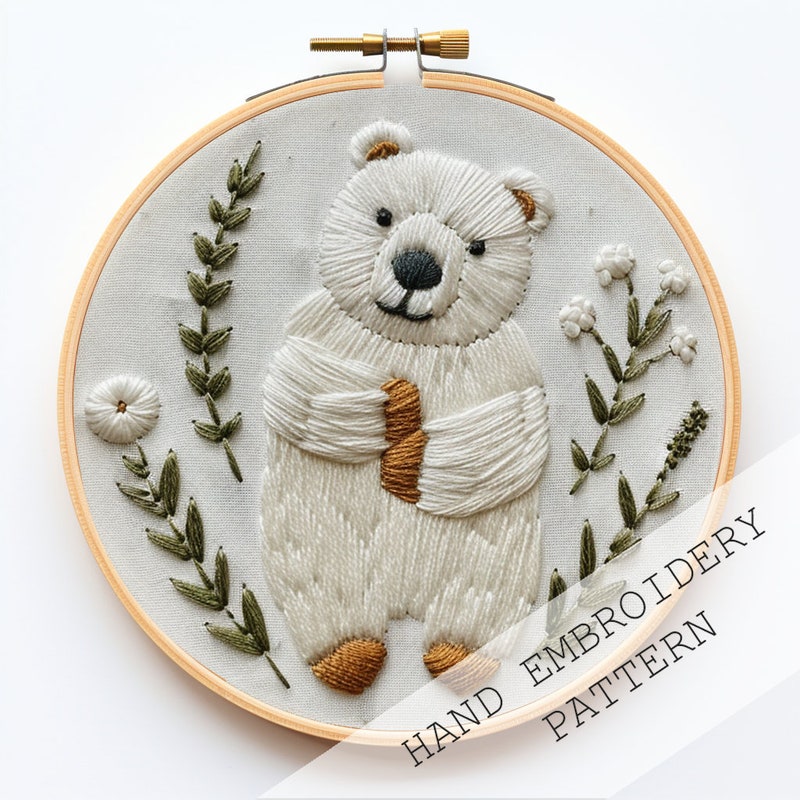 Bear Embroidery - Etsy
