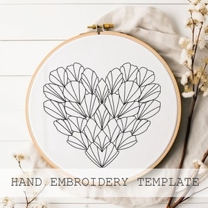 Soft Heart Embroidery Design, Beginner Friendly, Hand Embroidery ...