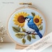 Blue Jay and Sunflowers Hand Embroidery Pattern (printable) - Etsy