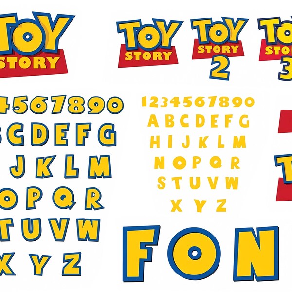 Toy Story Svg Numbers - Etsy