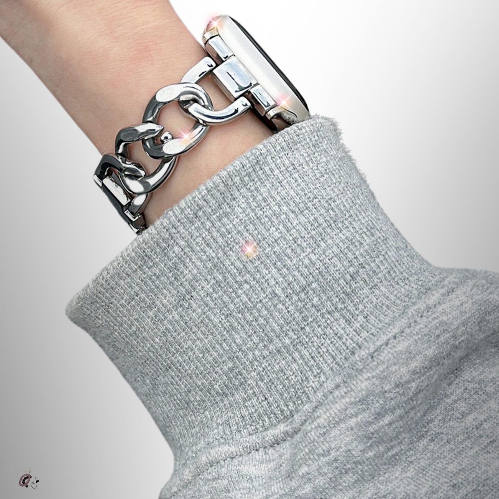 Metal Chain Apple Watch Band: Square Link Iwatch Strap - Etsy