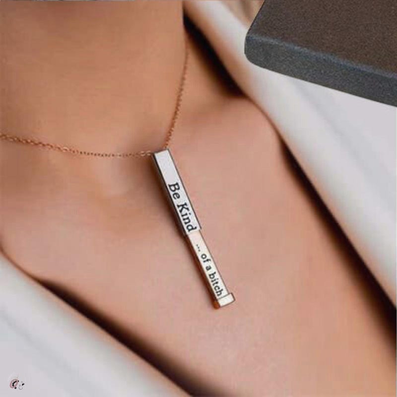 Message Necklace - Etsy