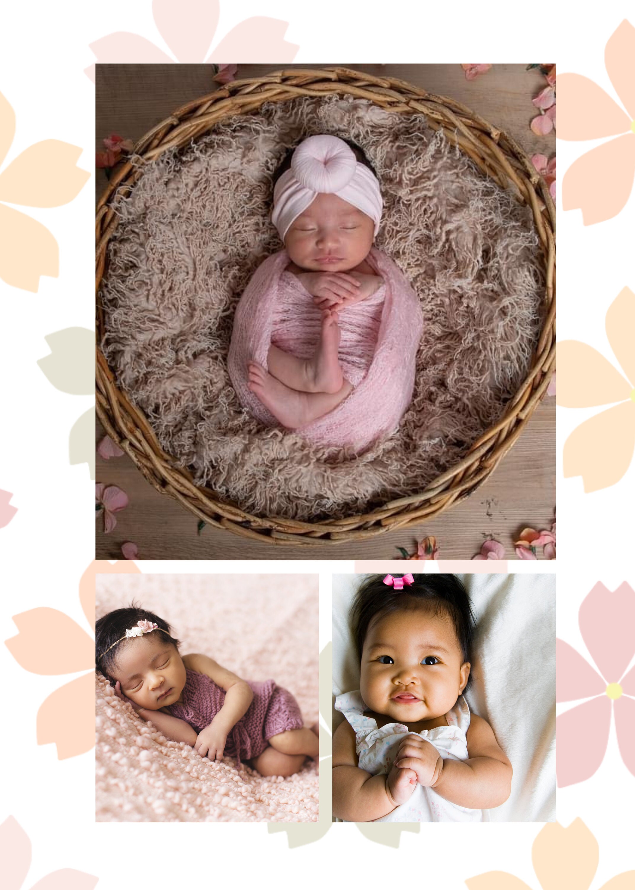 Editable Baby in Bloom Baby, Spring, Flower, Girly Baby Announcement - Etsy