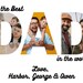 PRINTABLE 3 Dad Photo Collage, Handprint Dad Sign, Custom Father's Day ...