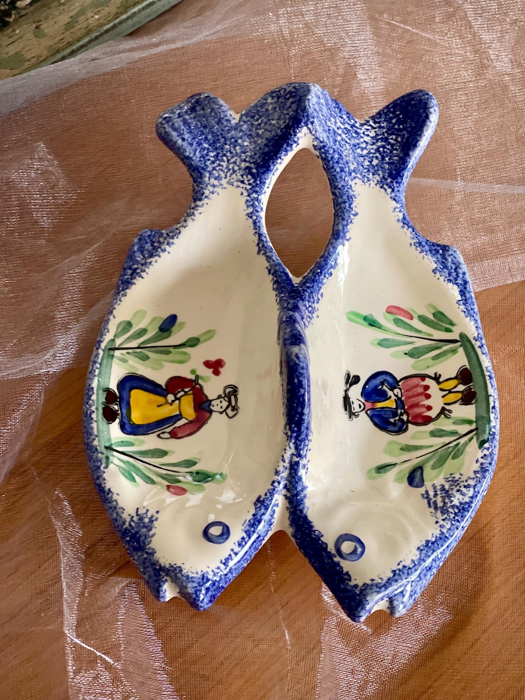 Antique Breton Ceramic Salt Cellar, Hand-painted – Multifunctional ...