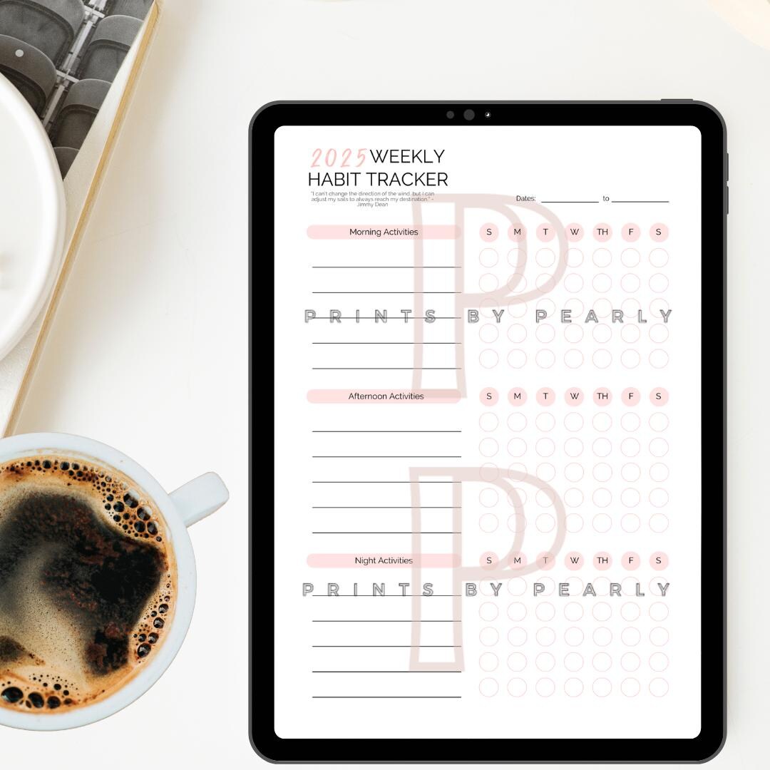 Habit Tracker - Weekly, Monthly, Yearly | Good Habit Tracker ...