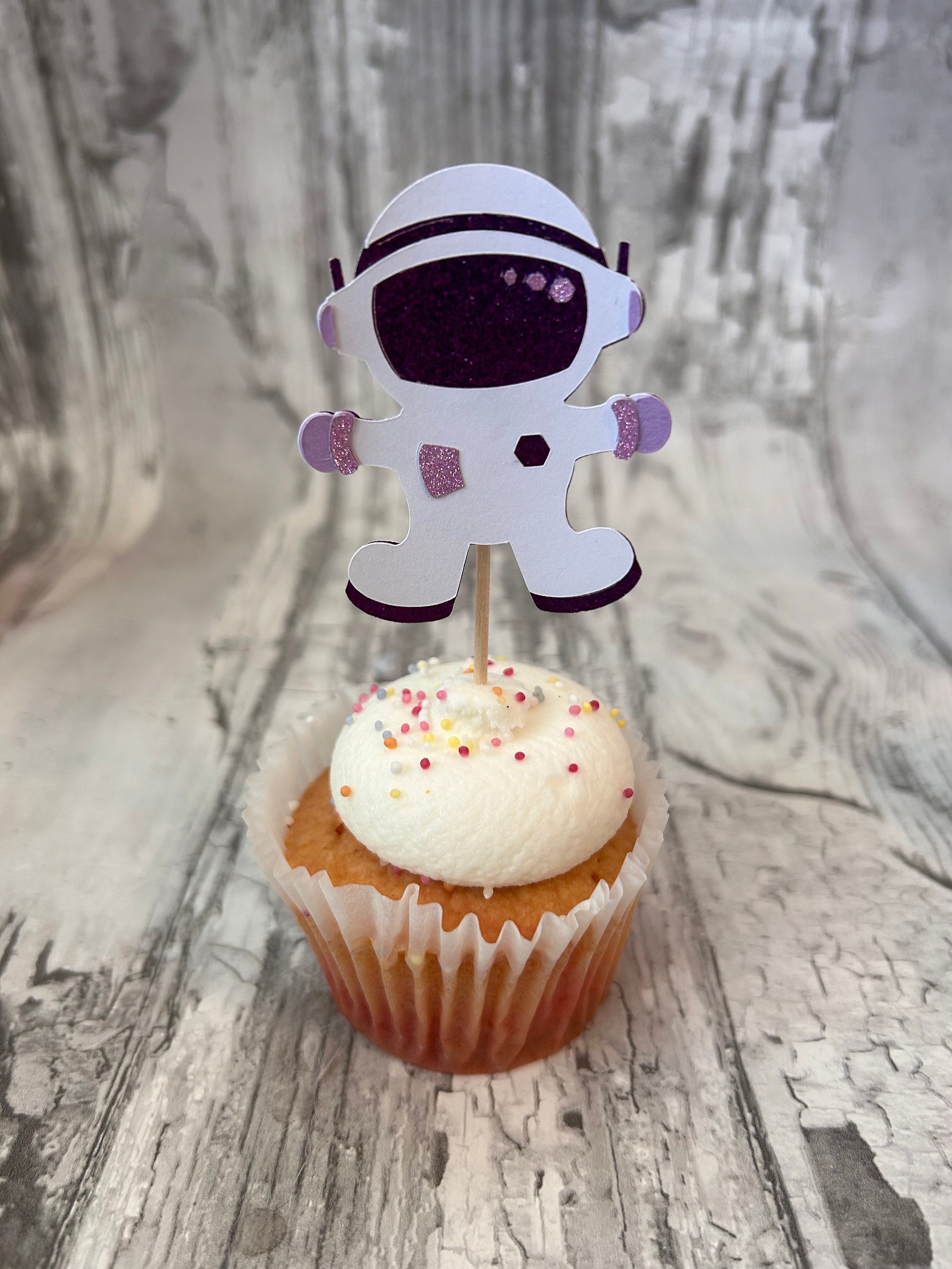 6 Space Themed Cupcake Toppers - Etsy