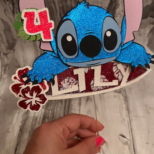 Stitch Cake Topper Shaker - Etsy