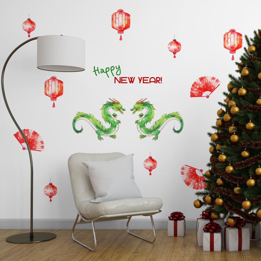 Chinese Dragon Wall Sticker High-quality Vinyl Decal for Living Room ...