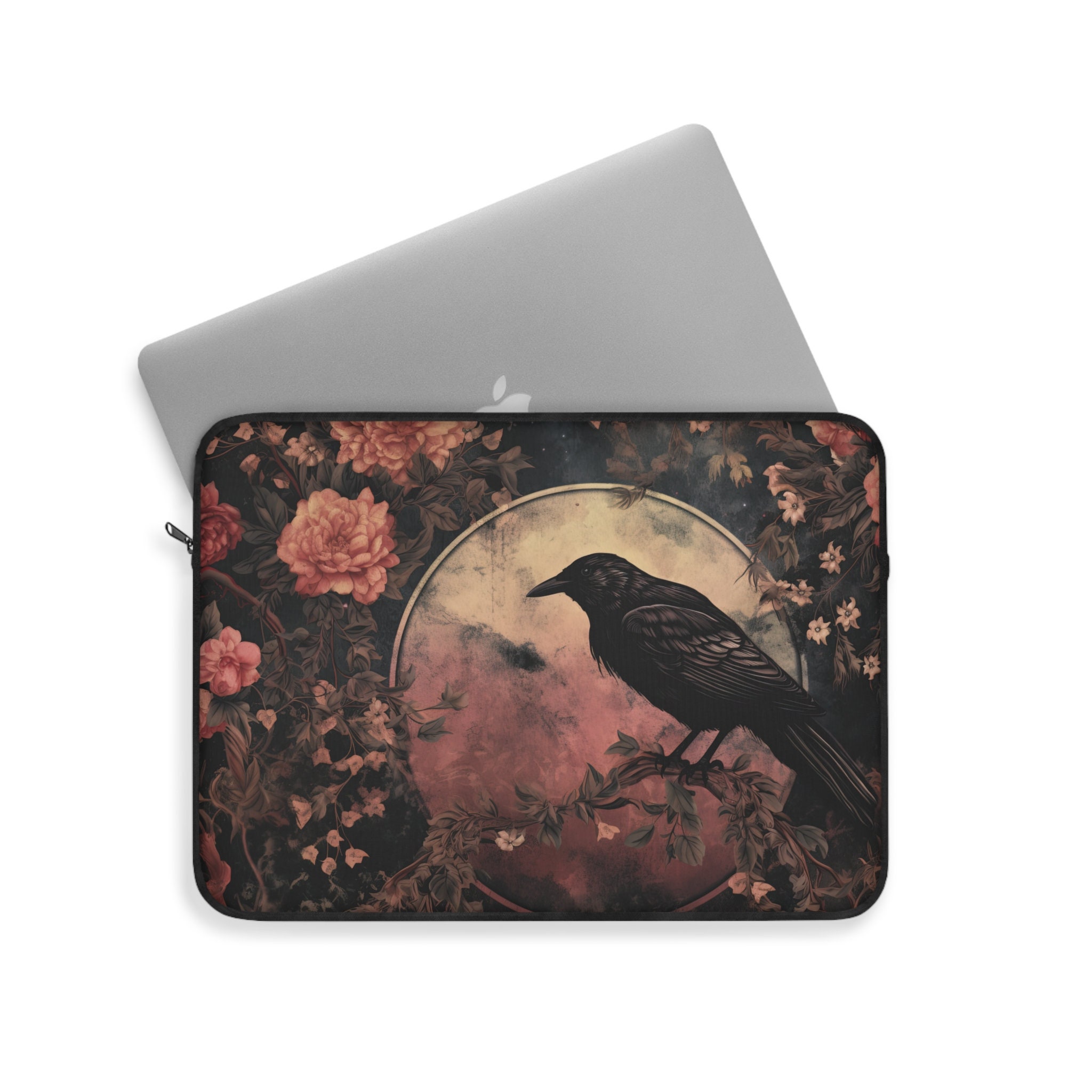 Dark Raven Gothic Moon Laptop Tablet Case for iPad Celestial - Etsy