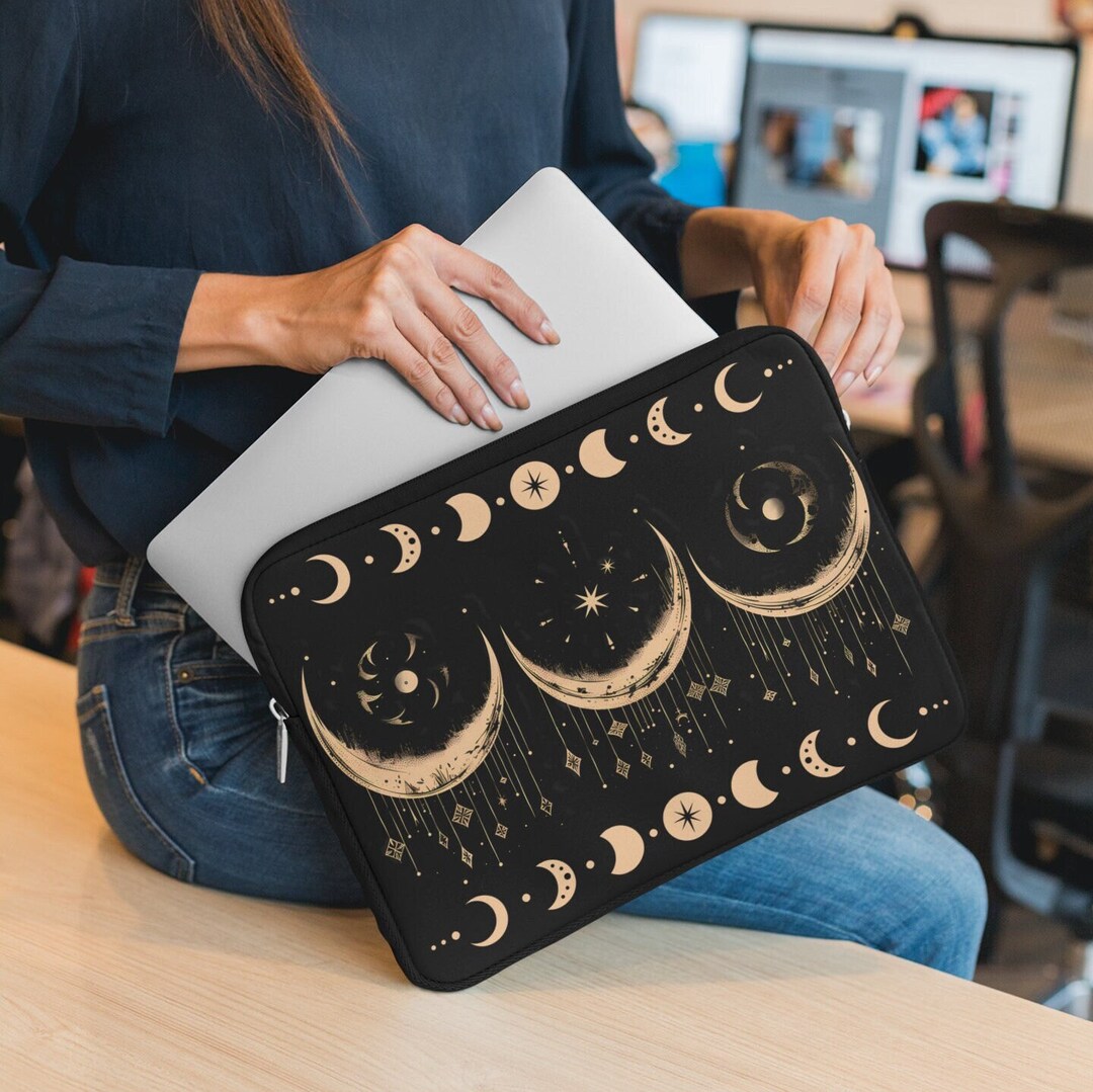 Crescent Moons Gothic Laptop Tablet Case for Ipad, Celestial Laptop ...