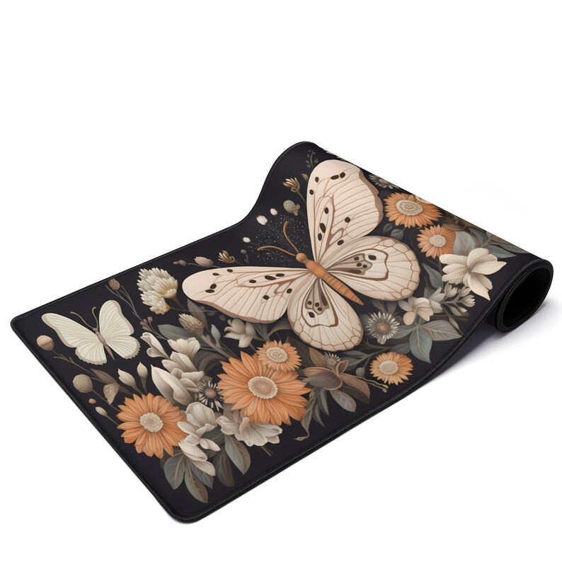 Moth Luna XL Extended Desk Mat, Mystical Celestial XXL Mouse Pad ...