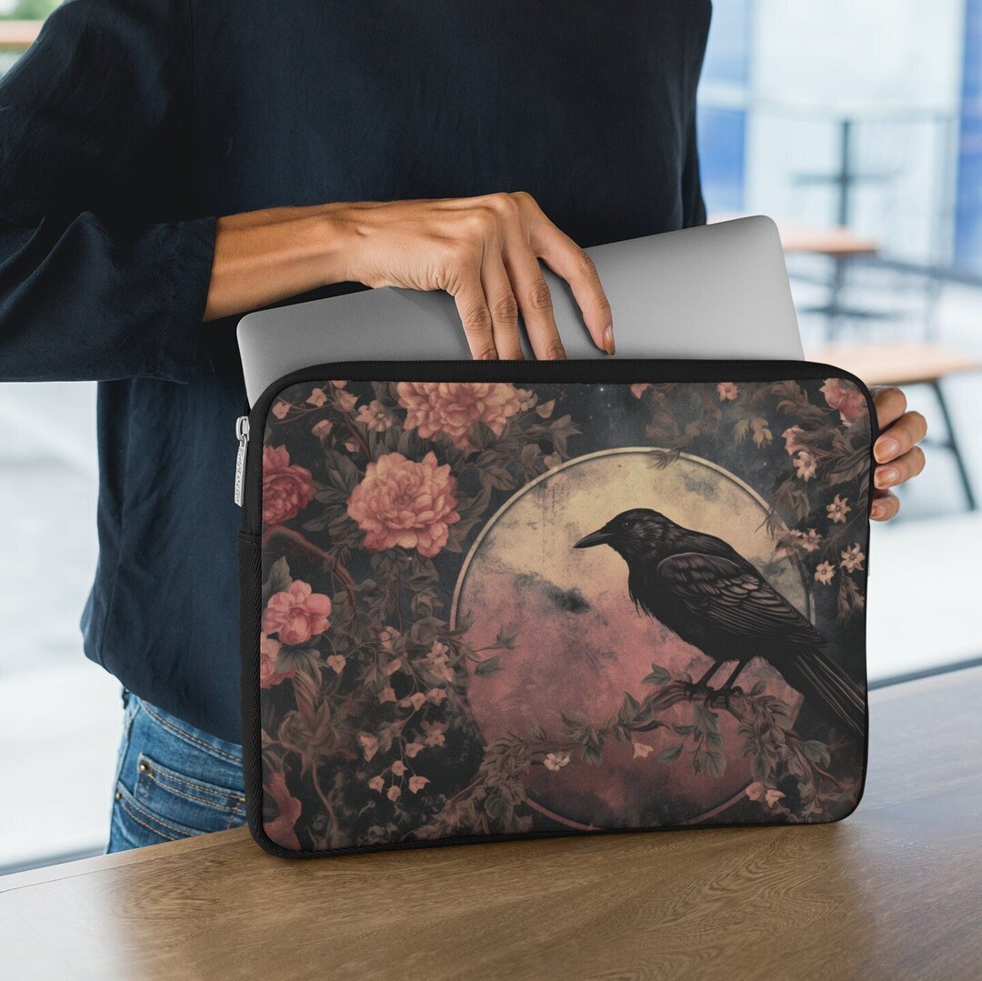 Dark Raven Gothic Moon Laptop Tablet Case for iPad Celestial - Etsy