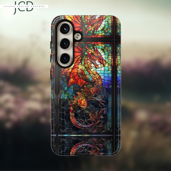 Stained Glass Dragon Case - Etsy