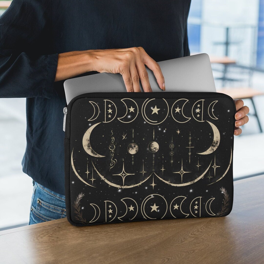Crescent Moons Gothic Laptop Tablet Case for Ipad, Celestial Laptop ...