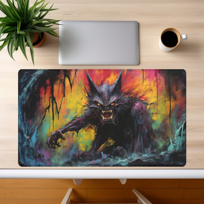 Fantasy Beast MTG Playmat, Large Desk Mat, Colorful Mouse Pad, Gift for ...