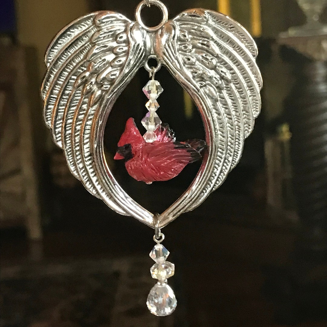 Cardinal Cardinal Sun Catcher Cardinal Figurine Condolence Etsy
