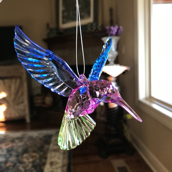 Hummingbird Suncatcher - Etsy