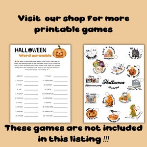 Halloween Word Search Activity, Printable Party Game, Word Games, Fun ...