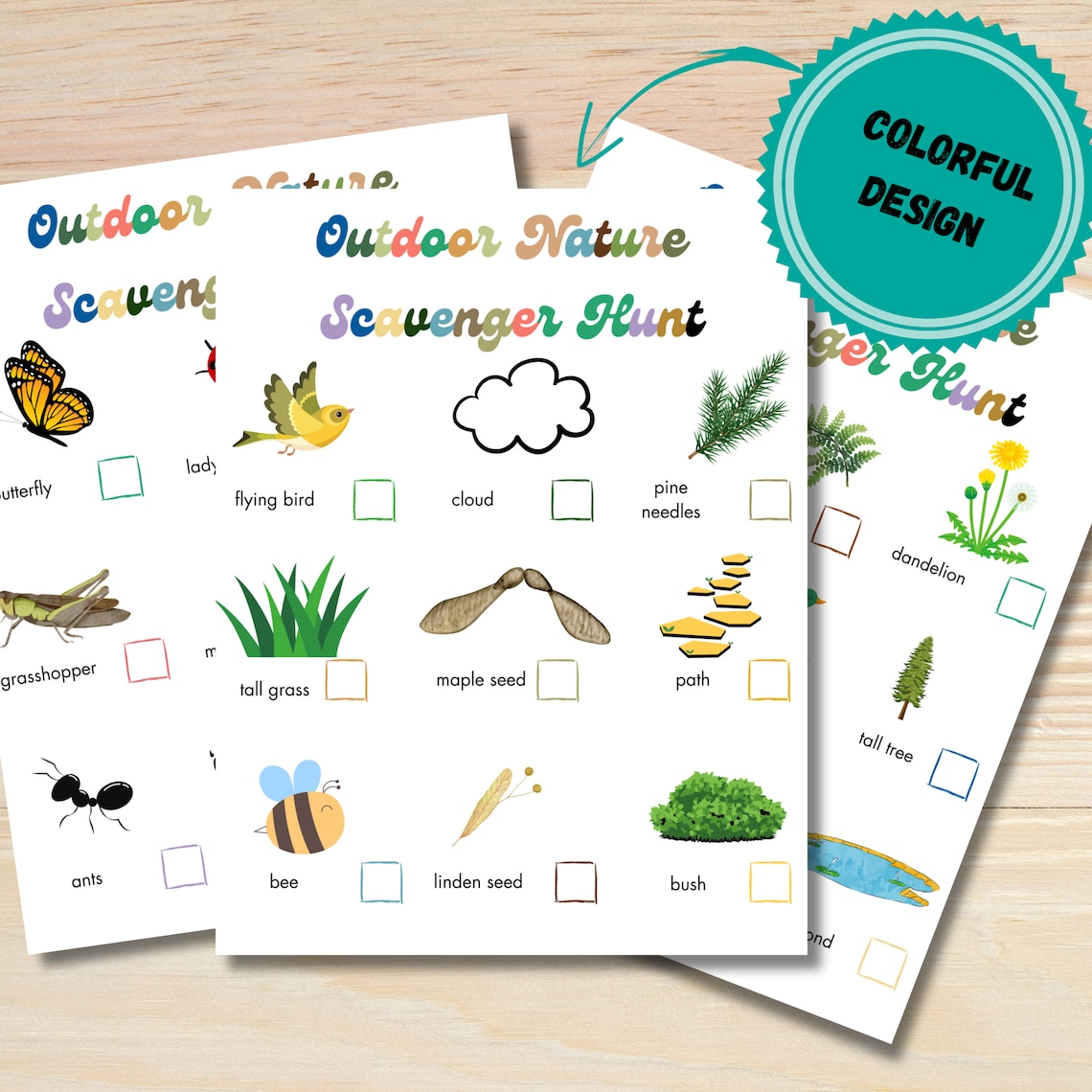 Printable Nature Scavenger Hunt Outdoor Scavenger Hunt Game Printable ...
