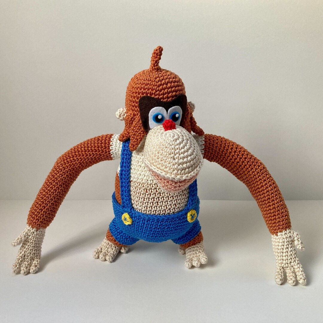 Lanky Kong Donkey Kong Crochet Pattern Amigurumi PDF - Etsy