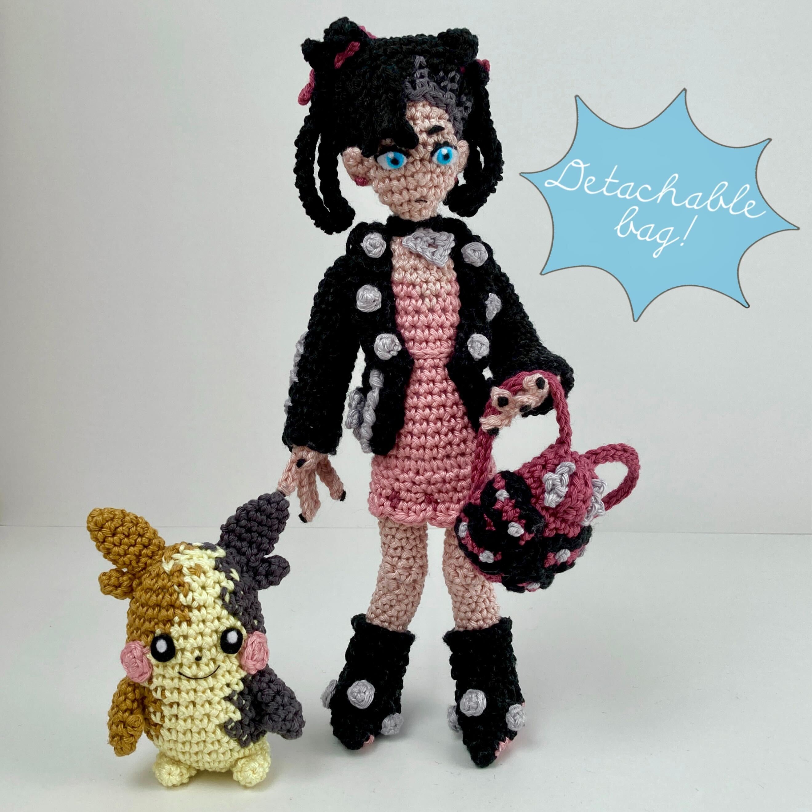 Marnie Pokémon Trainer and Morpeko Crochet Pattern Amigurumi PDF - Etsy