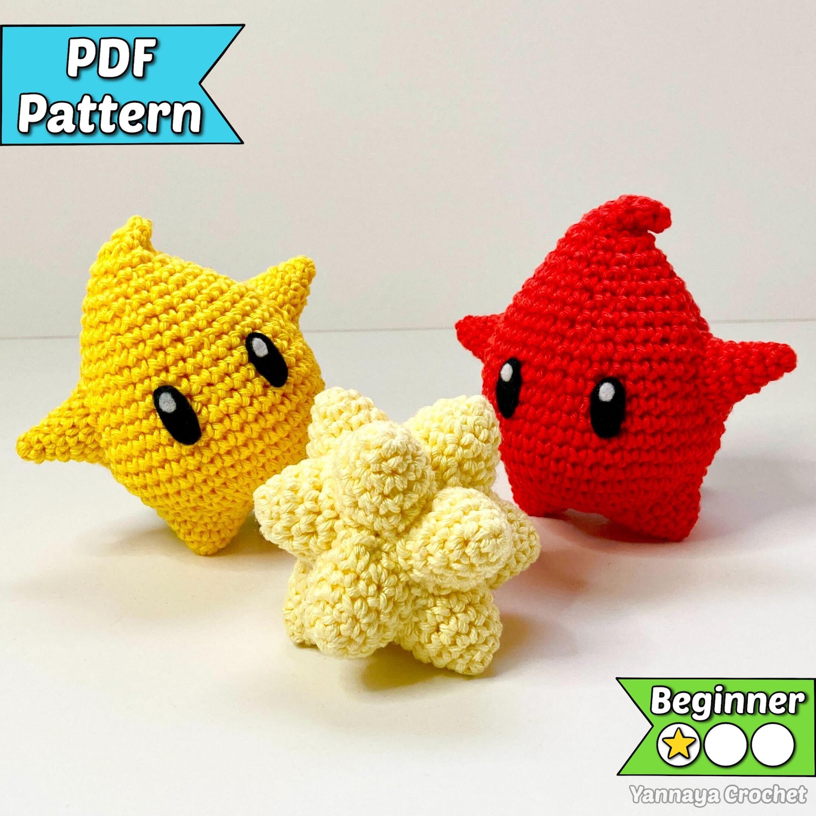 Luma Super Mario Galaxy Crochet Pattern PDF - Video Game Inspired ...