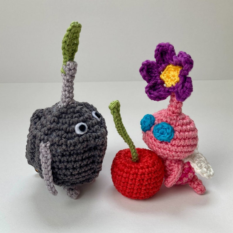 Winged and Rock Pikmin With Cherry Bundle Crochet Pattern - Etsy