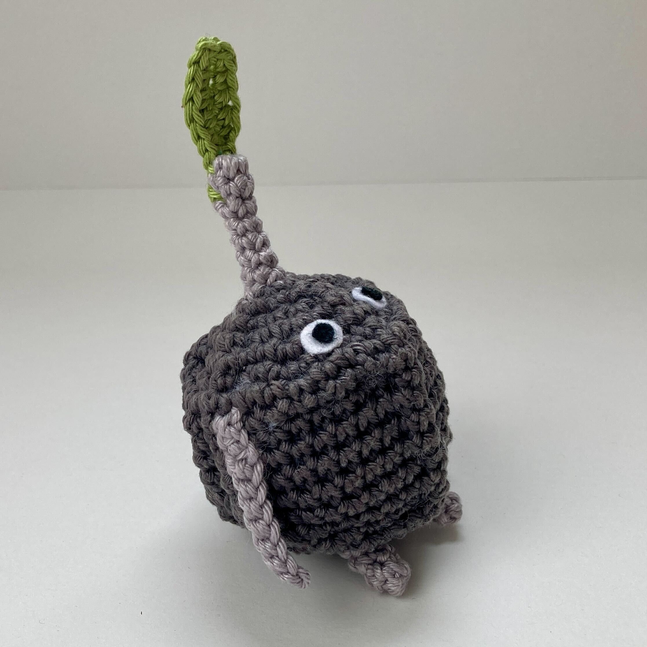 Rock Stone Grey Pikmin With Cherry Crochet Pattern Amigurumi PDF - Etsy