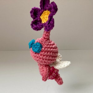 Pink Winged Pikmin With Cherry Crochet Pattern Amigurumi PDF - Etsy