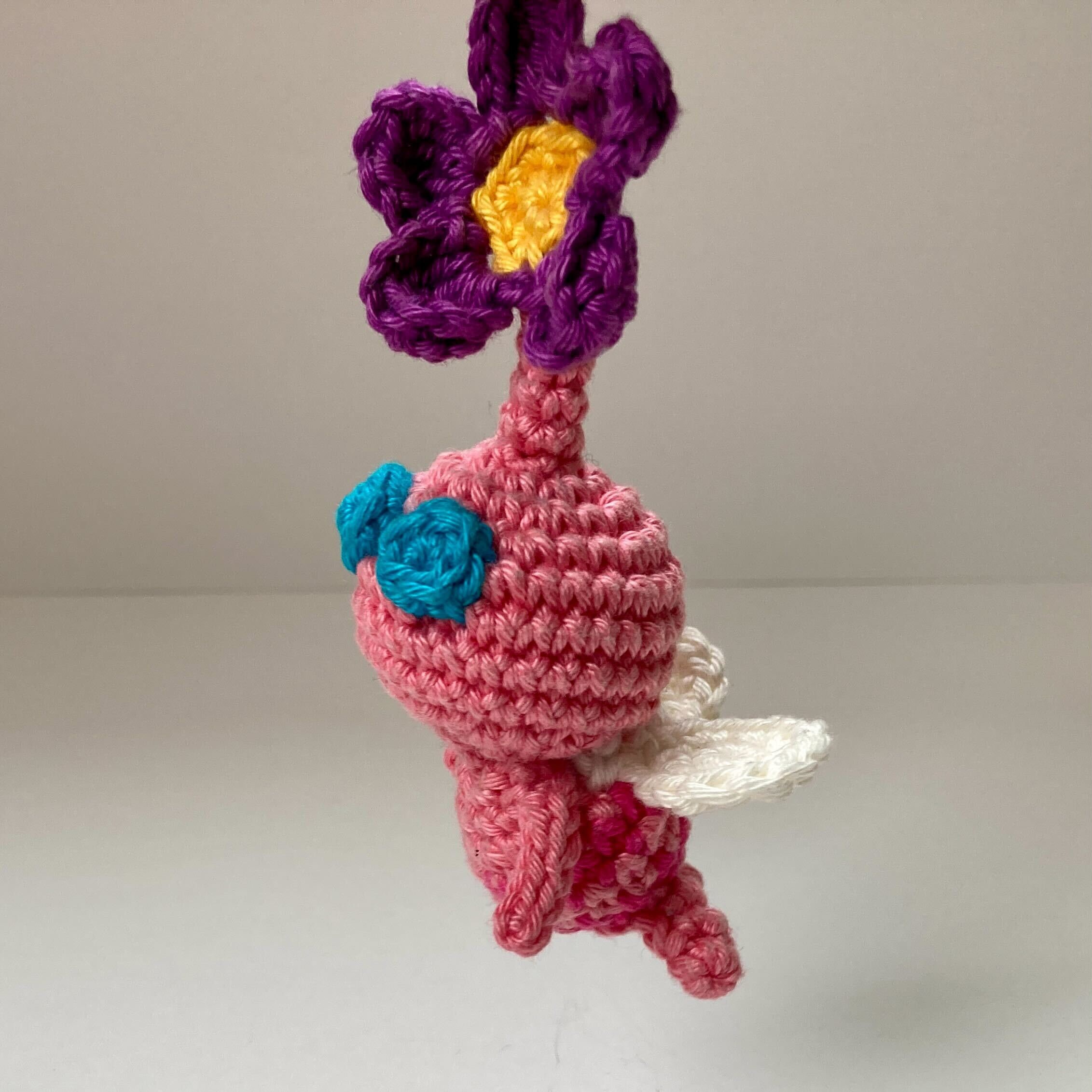 Pink Winged Pikmin With Cherry Crochet Pattern Amigurumi PDF - Etsy