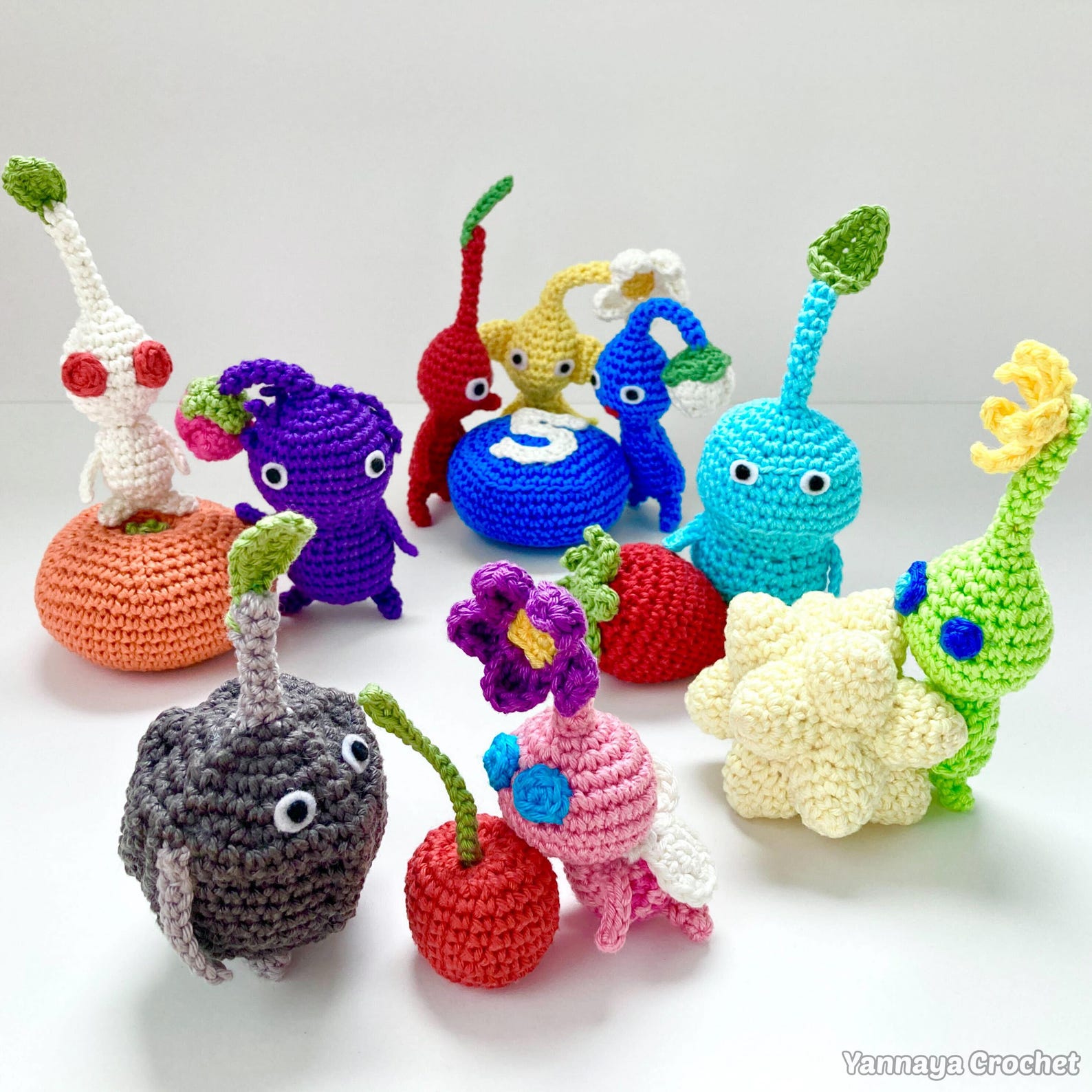All Pikmin Crochet Pattern PDF Bundle - Video Game Inspired Amigurumi ...