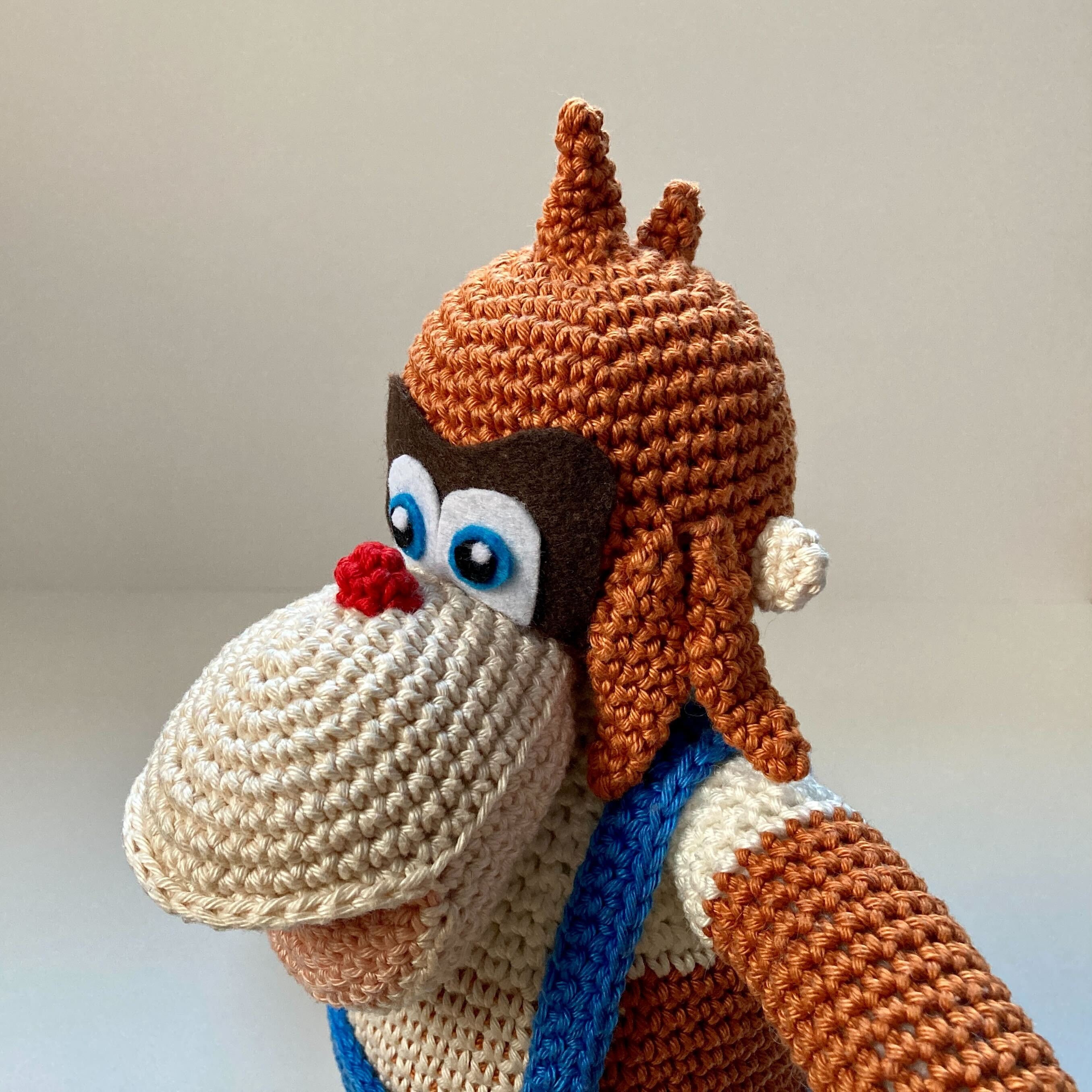 Lanky Kong Donkey Kong Crochet Pattern Amigurumi PDF - Etsy