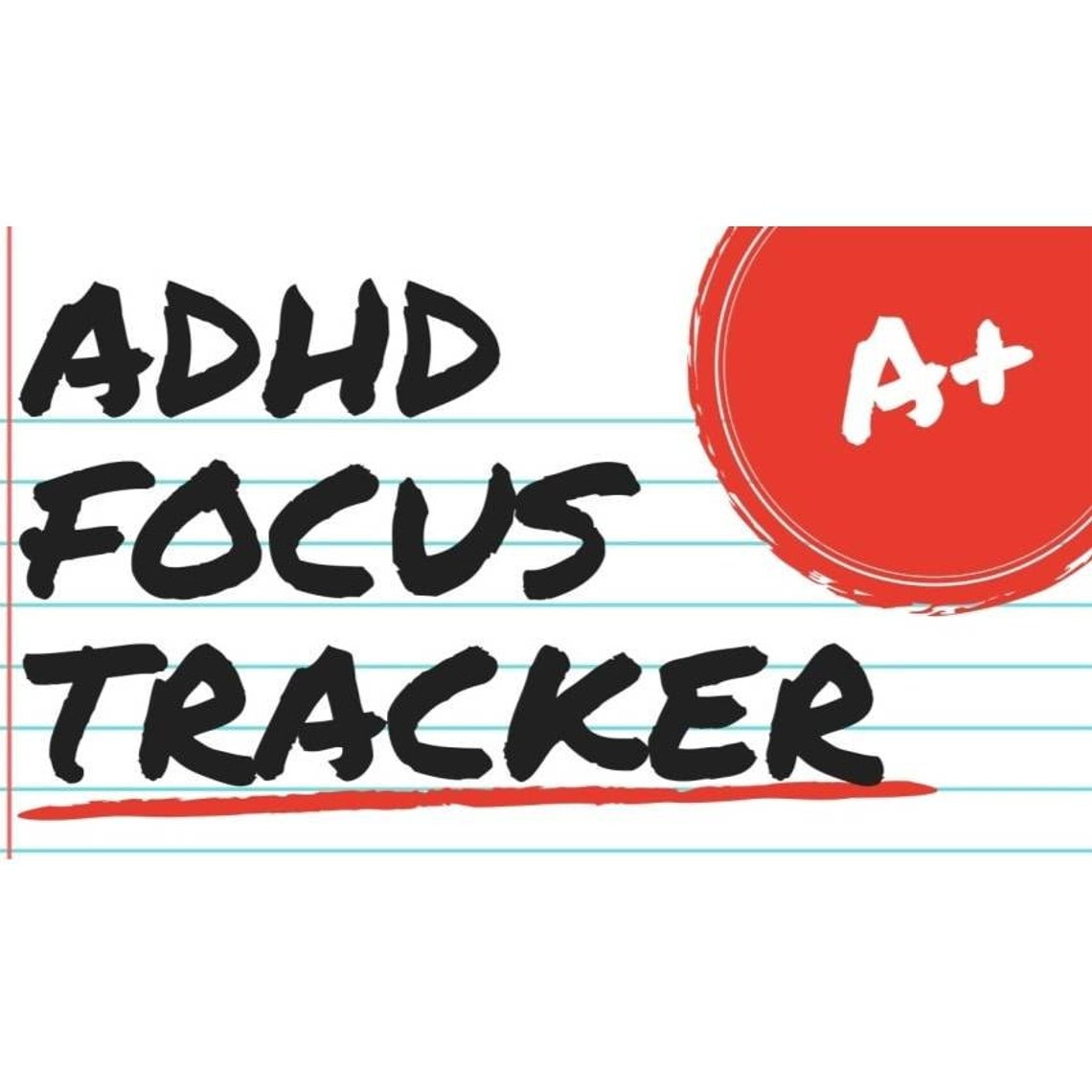 ADHD Focus Tracker, Digital and Instant, Printable, Includes Education ...