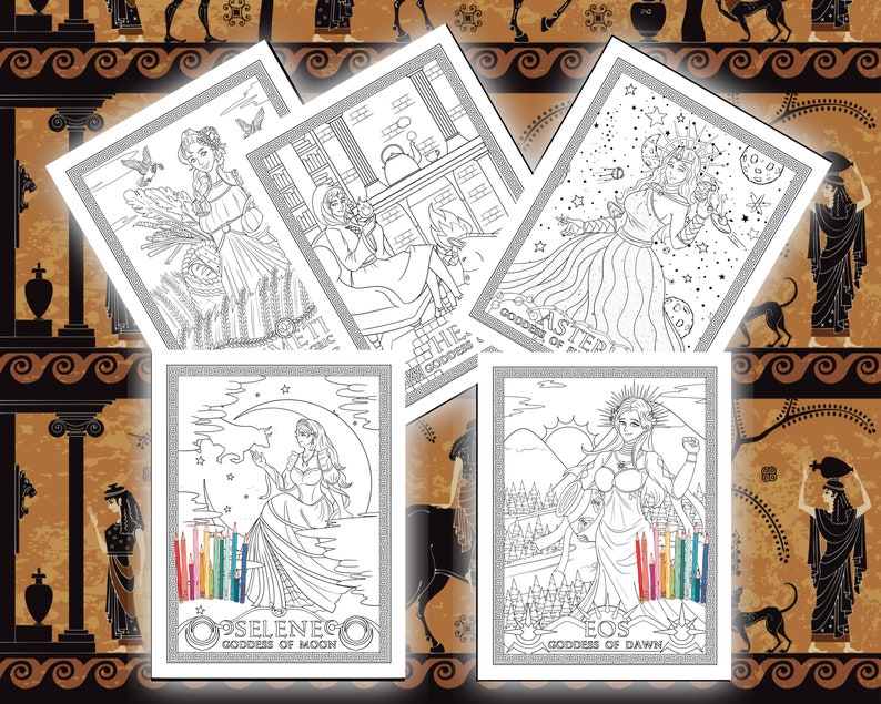 30 Greek Goddess Coloring Pages Printable - Greek Coloring Pages ...