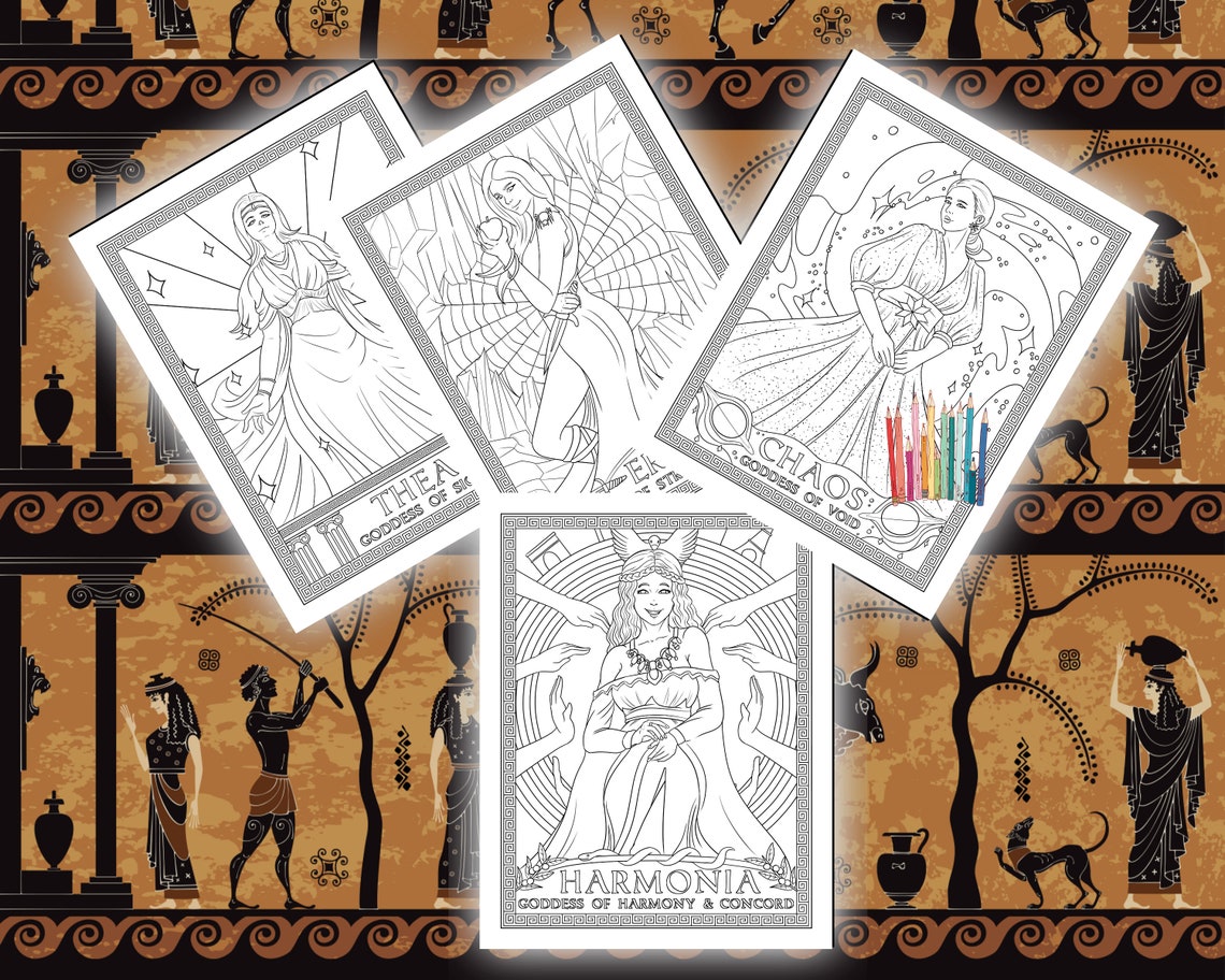 30 Greek Goddess Coloring Pages Printable Greek Coloring Pages Women ...