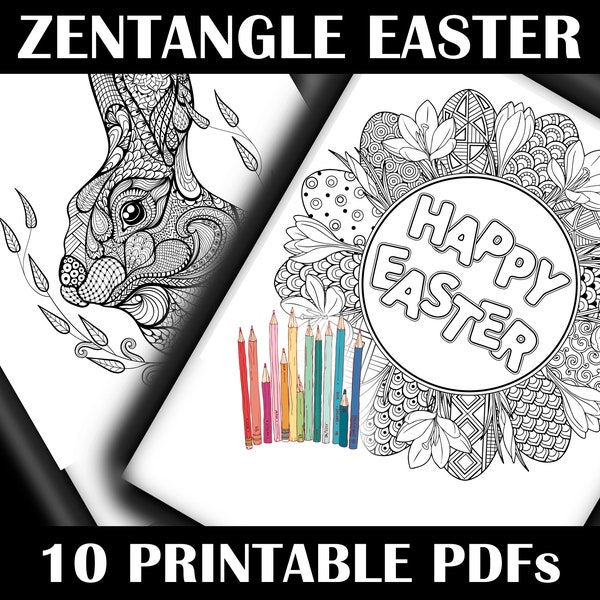 Zentangle Rabbit - Etsy